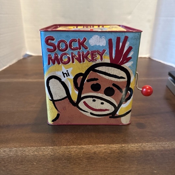 Toys | 208 Sock Monkey Jack In The Box Schylling Tin Sock Monkey And ...